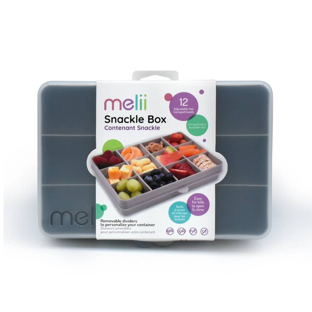Melii Snackle Box Regular - Grey | Kids Lunch Box & Essentials NZ ...